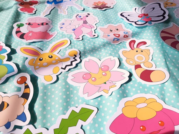 Shiny Spring Pokemon Stickers | Etsy