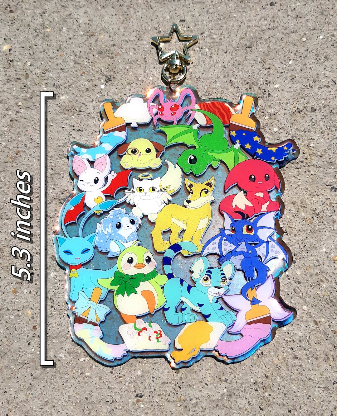 Neopets Jumbo Acrylic Keychain - Etsy