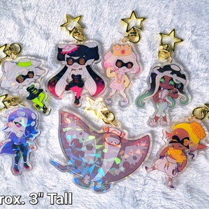 Splatoon Acrylic Keychains - Etsy