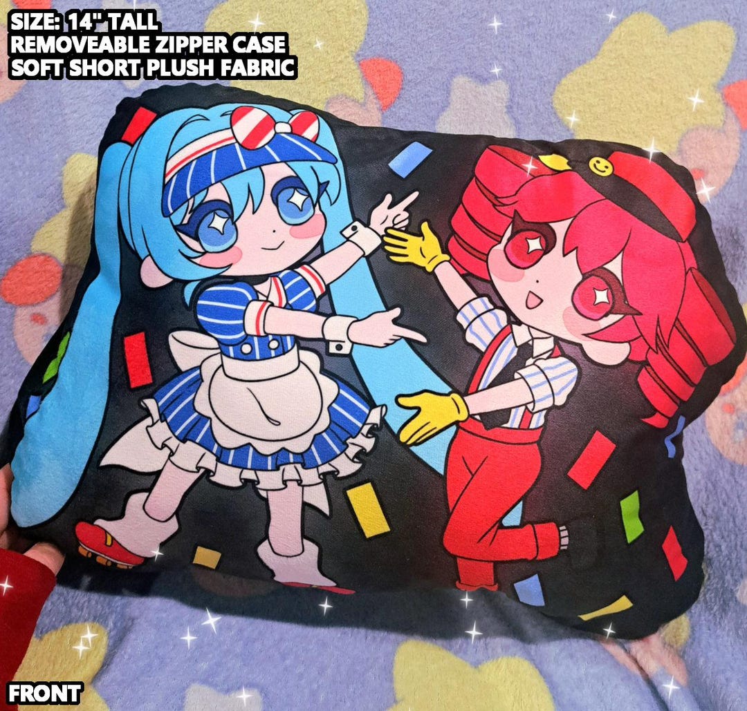 Mesmerizer Hatsune Miku Kasane Teto Plush Throw Pillow - Etsy