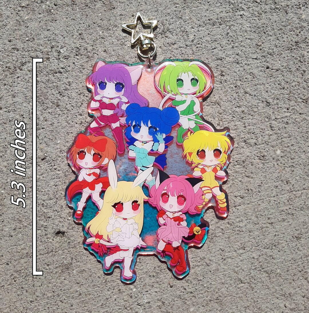 Tokyo Mew Mew Jumbo Acrylic Holographic Keychain - Etsy