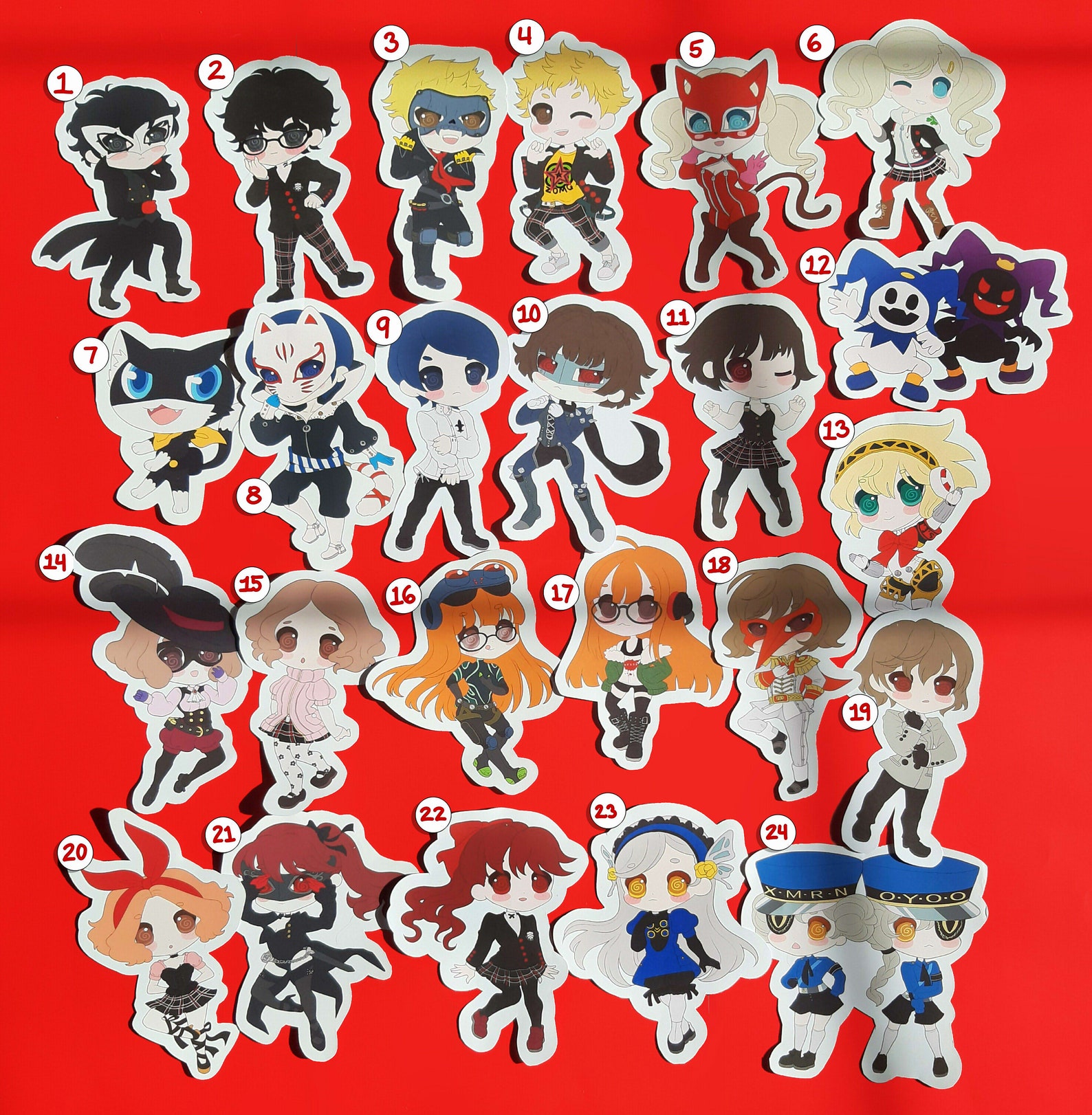 Persona Stickers - Etsy