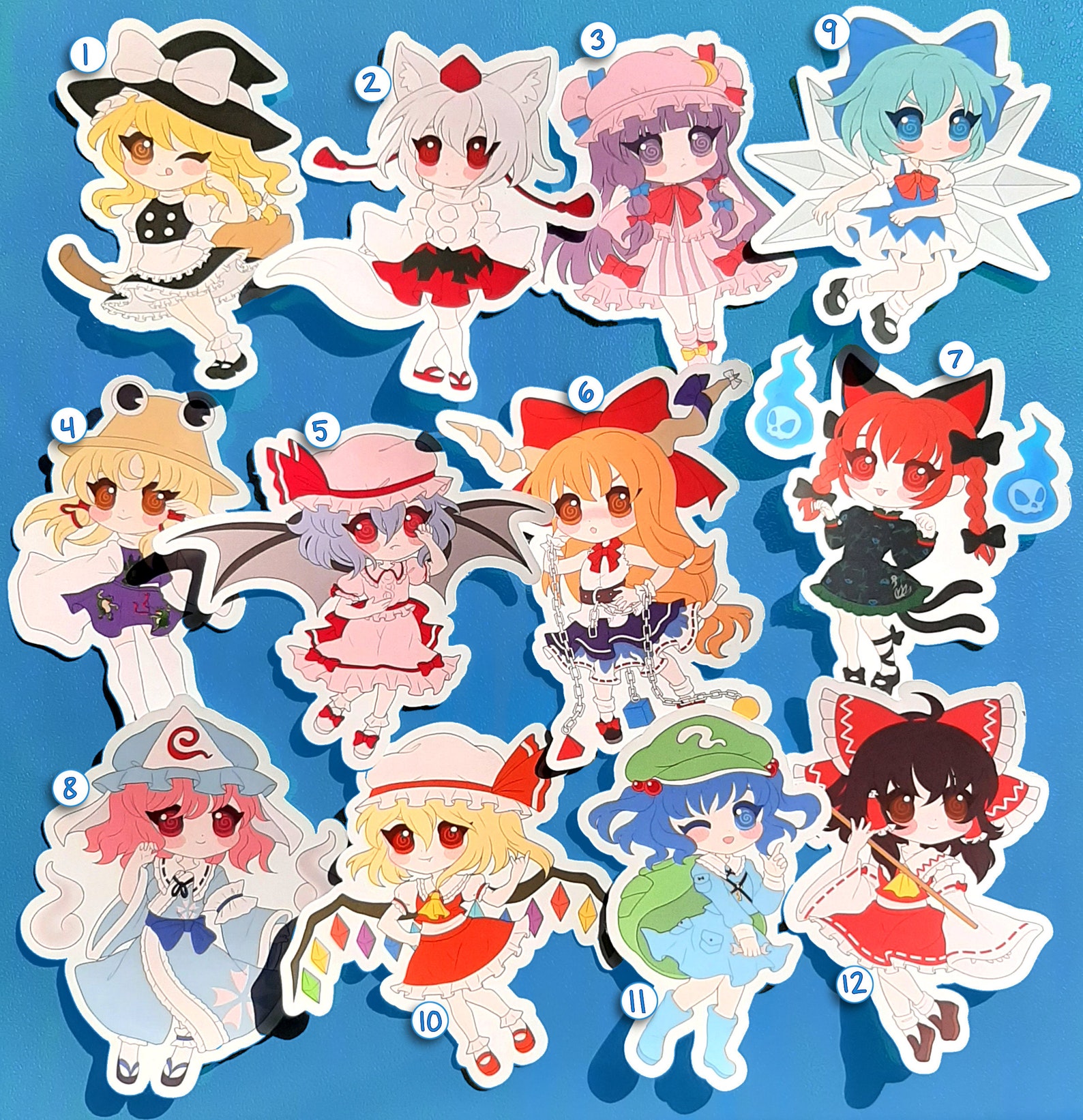 Touhou Project Stickers | Etsy