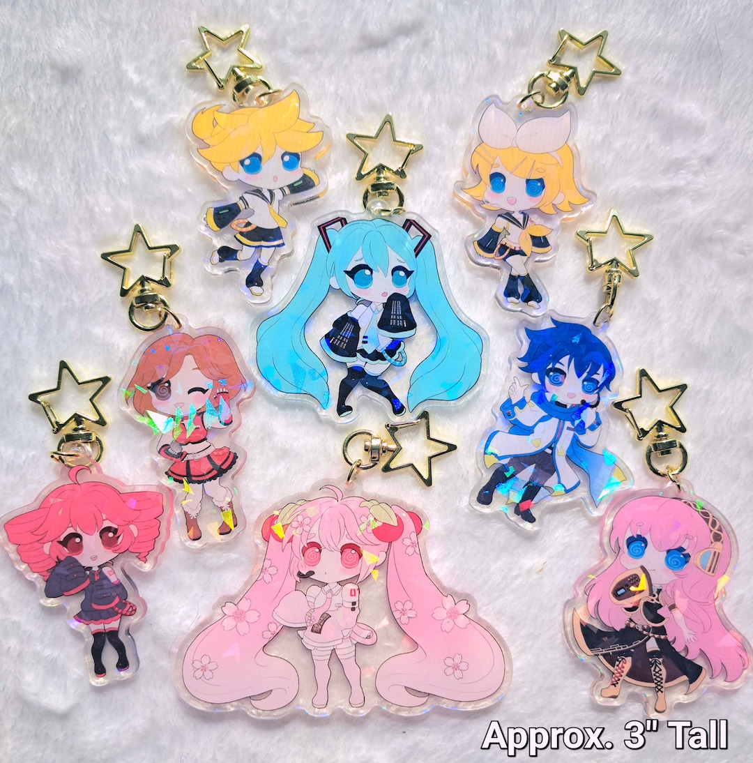 VOCALOID Holographic Acrylic Keychains - Etsy