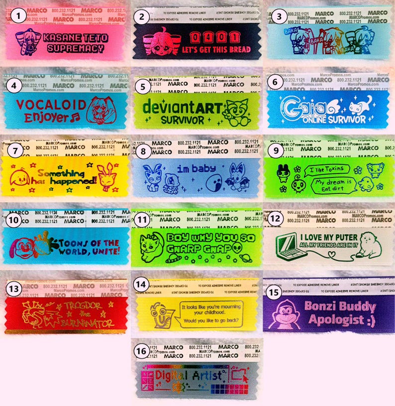 Silly Fandom Badge Ribbons (SERIES 3) - Etsy