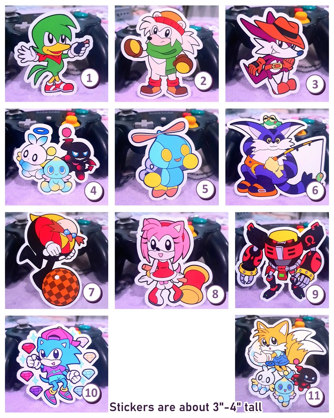 Sonic Stickers (set 2) - Etsy