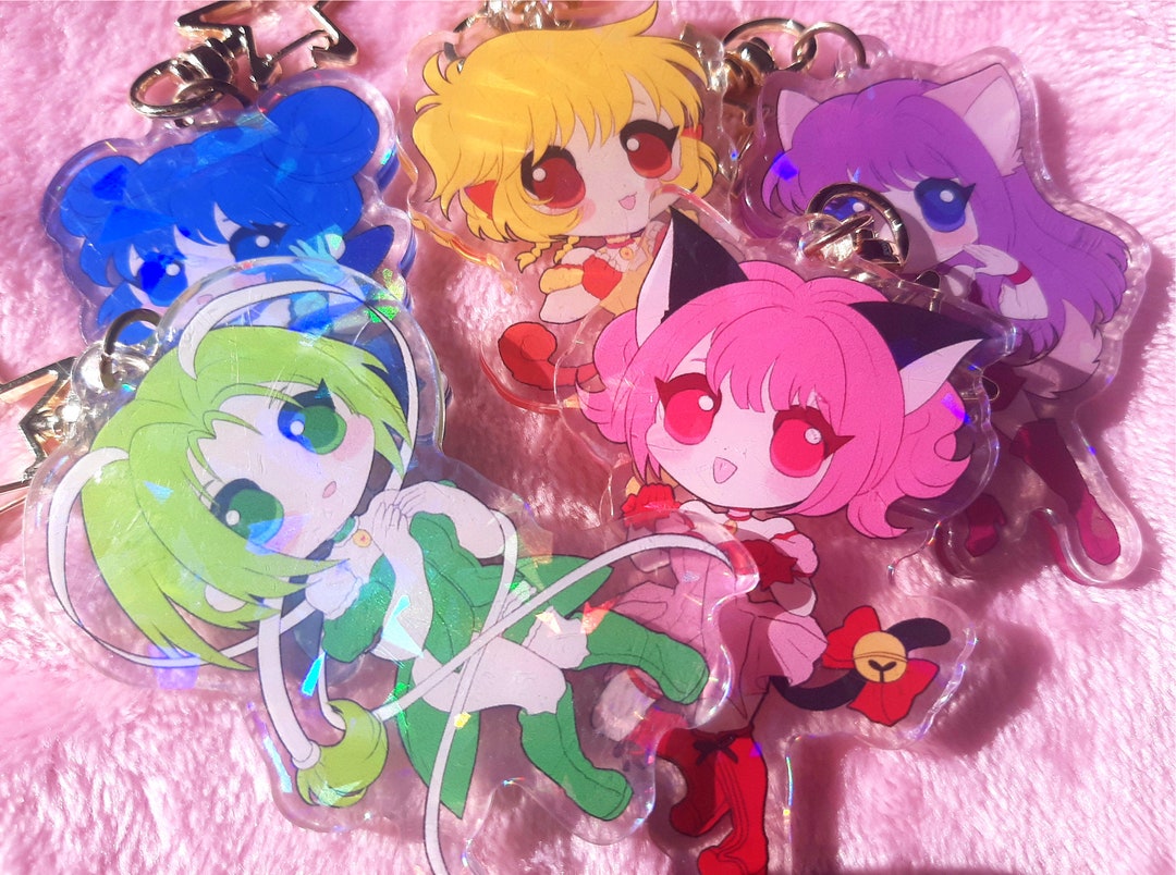 Tokyo Mew Mew Holographic Acrylic Keychains - Etsy