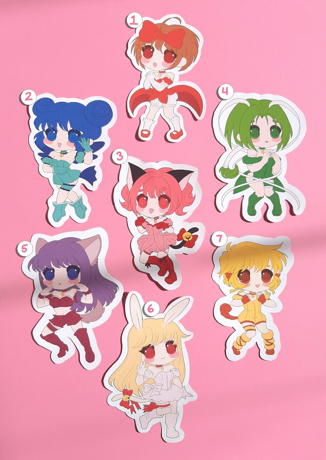 Tokyo Mew Mew Stickers - Etsy