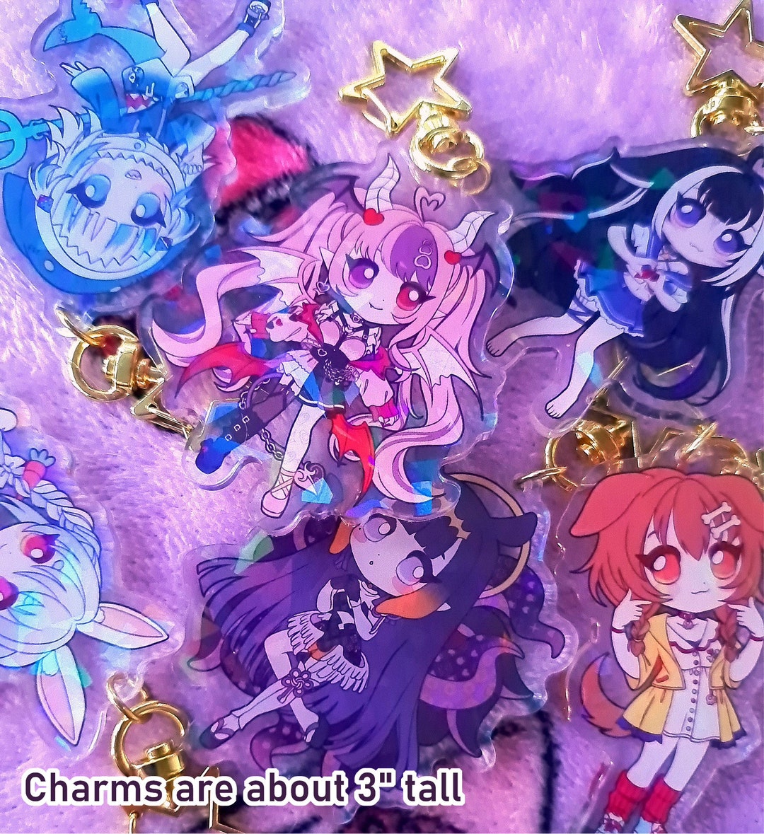 Vtuber Streamers Acrylic Holographic Charms / Keychains (SERIES 1) - Etsy