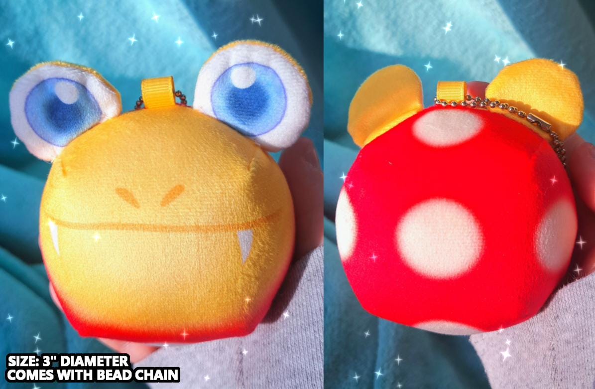 Pikmin Bulborb Front Facing Cursed Plushie Manjuu Keychain / Charm - Etsy