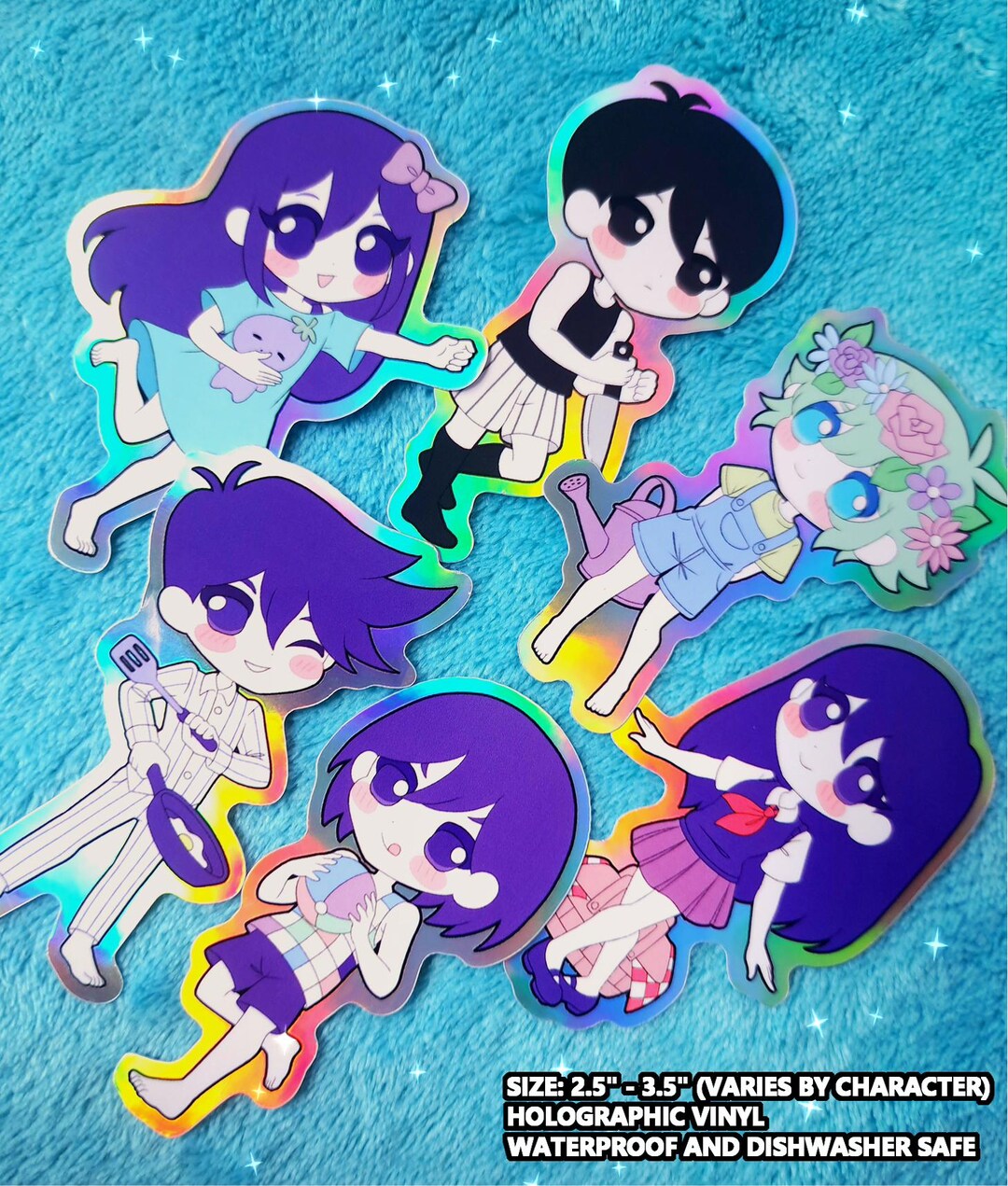 Omori Holographic Stickers - Etsy