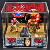 Doom Diorama, Doom Eternal Collectible Statue, Doom Slayer Devil Hunter ...