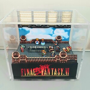 Final Fantasy VI Cube Diorama 3D Videogame Gift for Gamer | Etsy