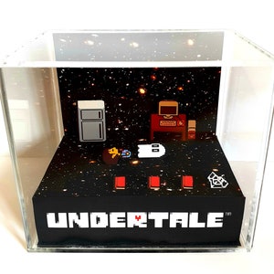 Undertale Napstablook Cube Diorama 3D Videogame Gift for Gamer Shadow ...