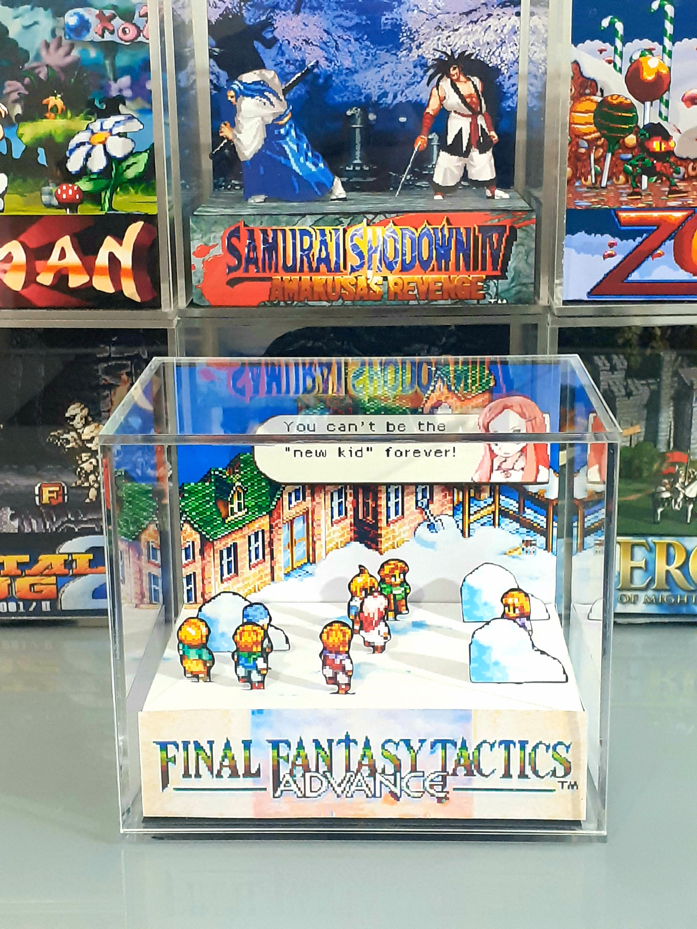 Final Fantasy Tactics Cube Diorama 3D Videogame Gift for | Etsy