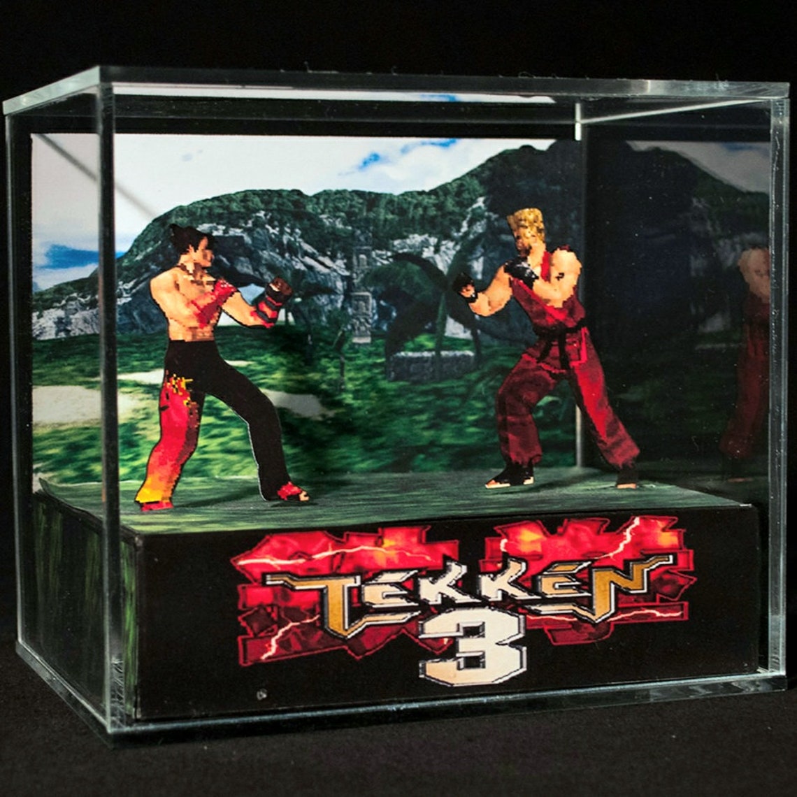 Tekken 3 Cube Diorama 3D Videogame Gift for Gamer Shadow - Etsy