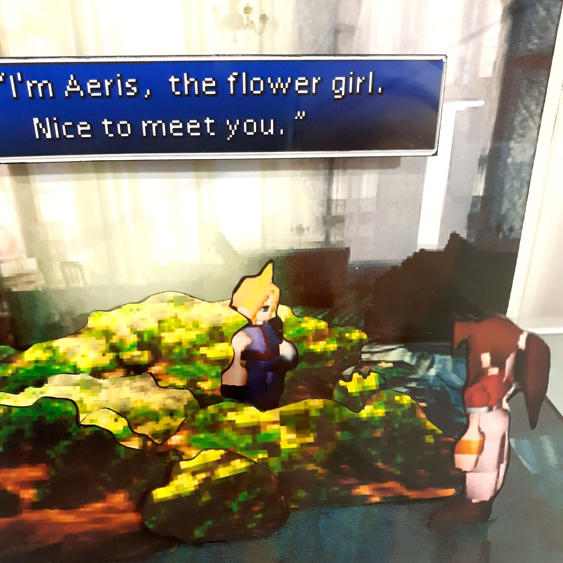 Final Fantasy VII Cube Diorama 3D Videogame Gift for Gamer | Etsy