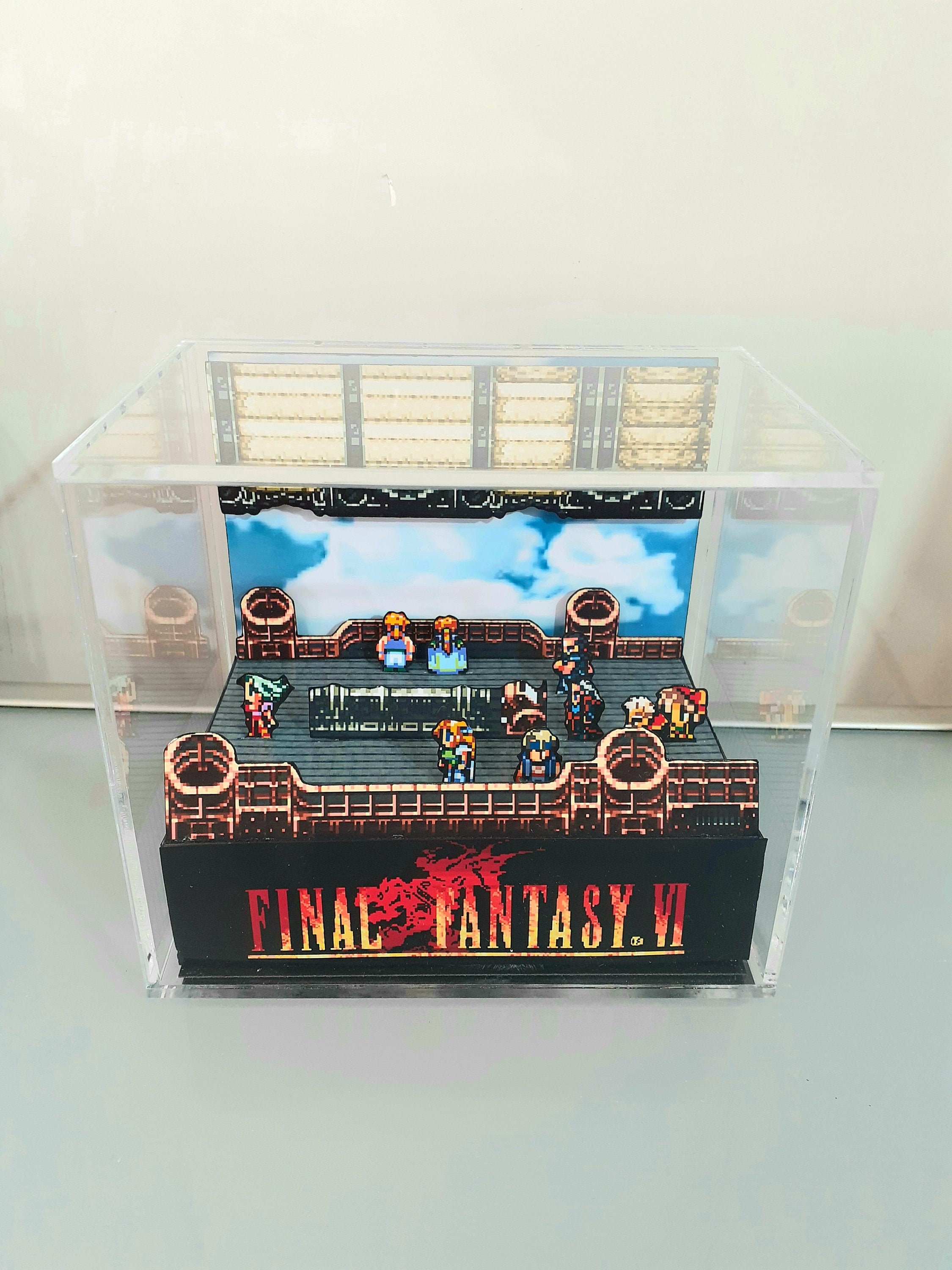 Final Fantasy VI Cube Diorama 3D Videogame Gift for Gamer | Etsy