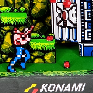 Contra Cube Diorama - 3D Videogame - Gift for Gamer - Shadow Box ...