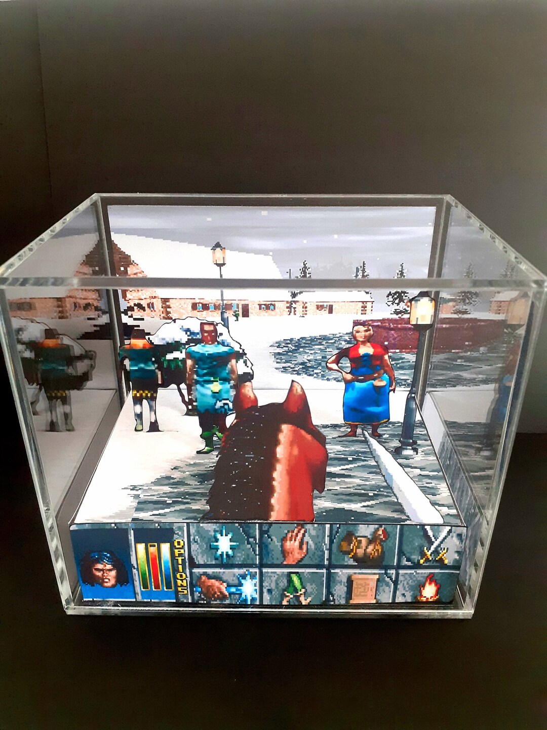 Daggerfall Cube Diorama - 3D Videogame -- Retrogame - Gift for Gamer ...