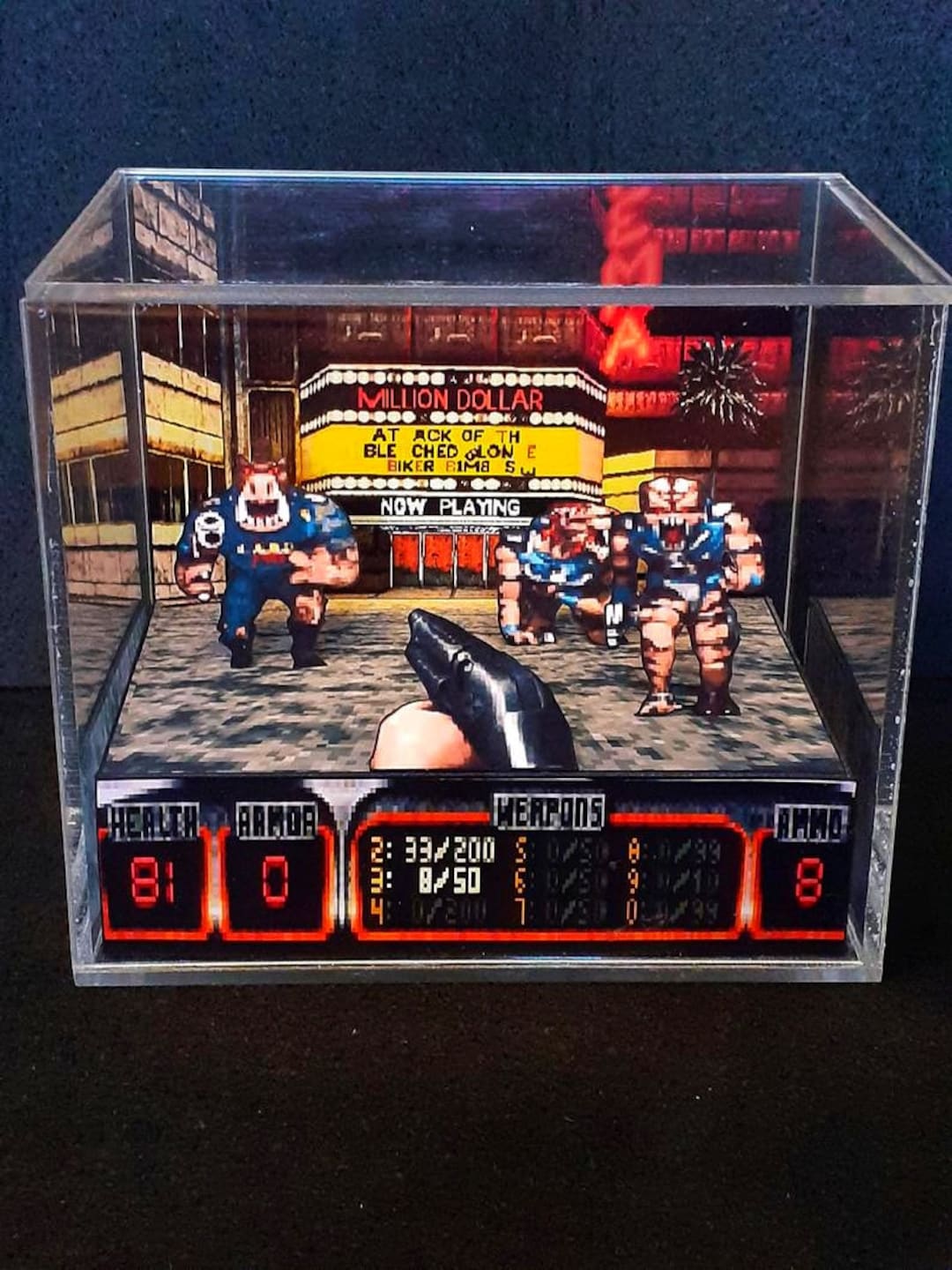 Duke Nukem 3D Cube Diorama - 3D Videogame - Gift for Gamer - Shadow Box ...