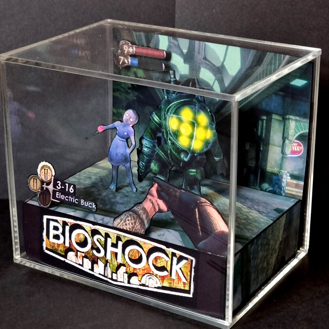 Bioshock Cube Diorama 3D Videogame Gift for Gamer Shadow - Etsy
