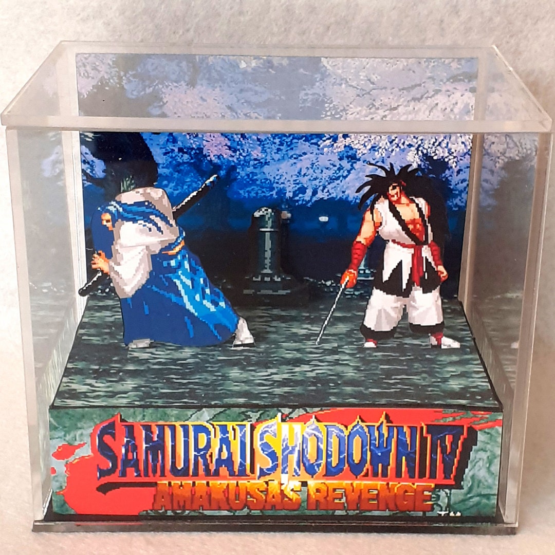 Samurai Shodown Cube Diorama - 3D Videogame - Gift for Gamer - Shadow ...