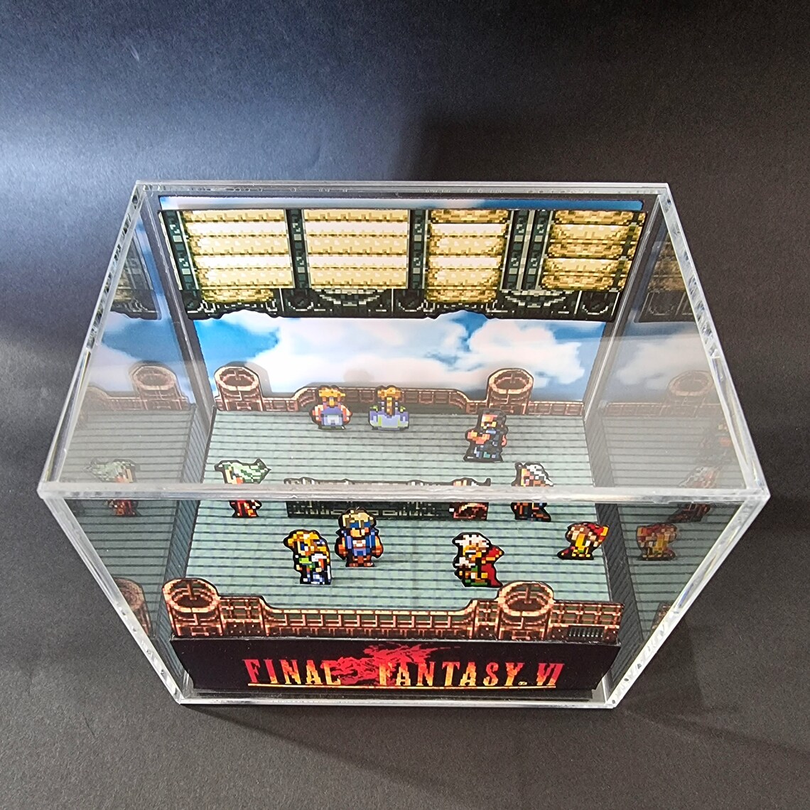 Final Fantasy VI Cube Diorama 3D Videogame Gift for Gamer | Etsy