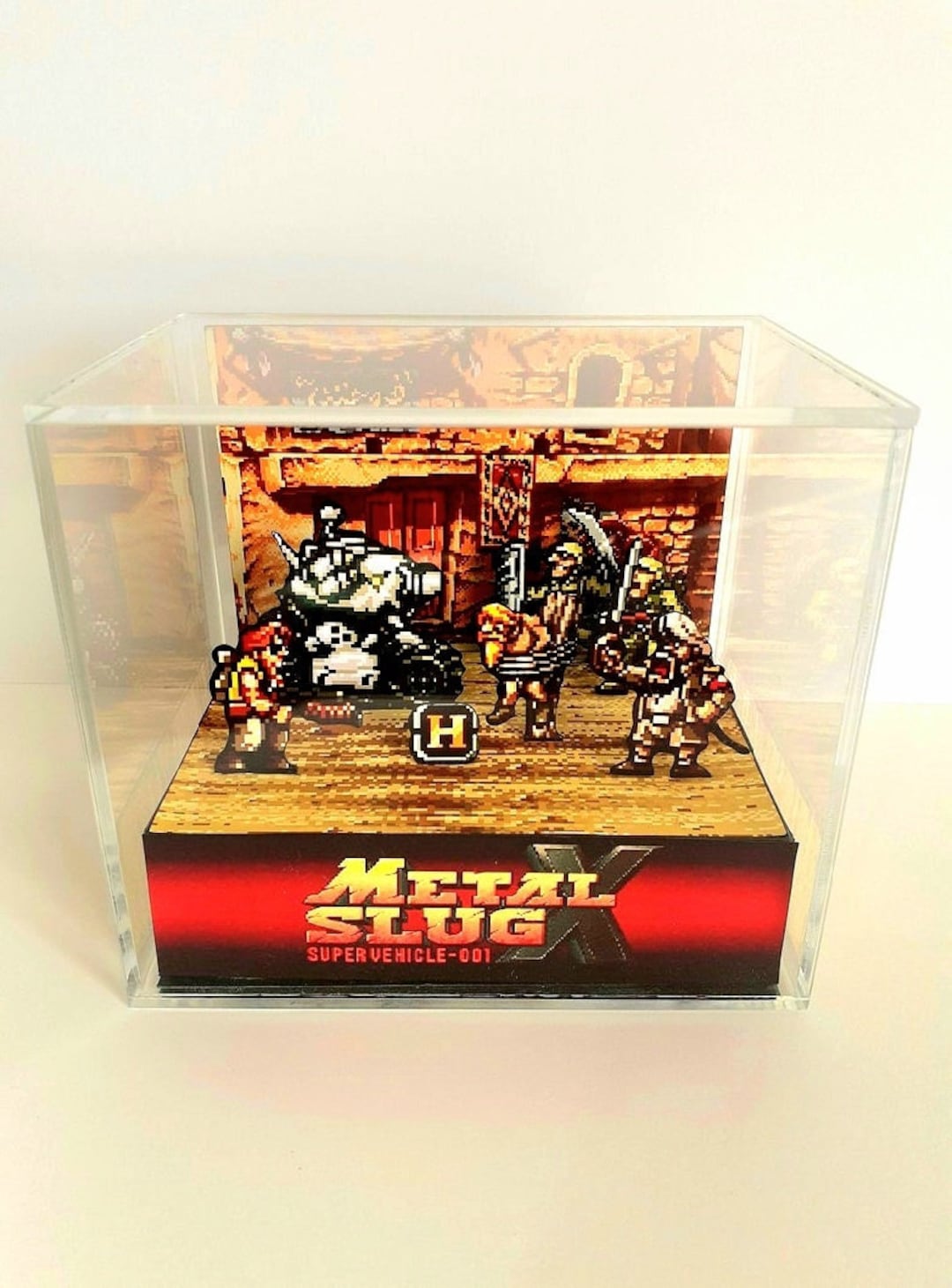 Metal Slug X Cube Diorama - 3D Videogame - Gift for Gamer - Shadow Box ...