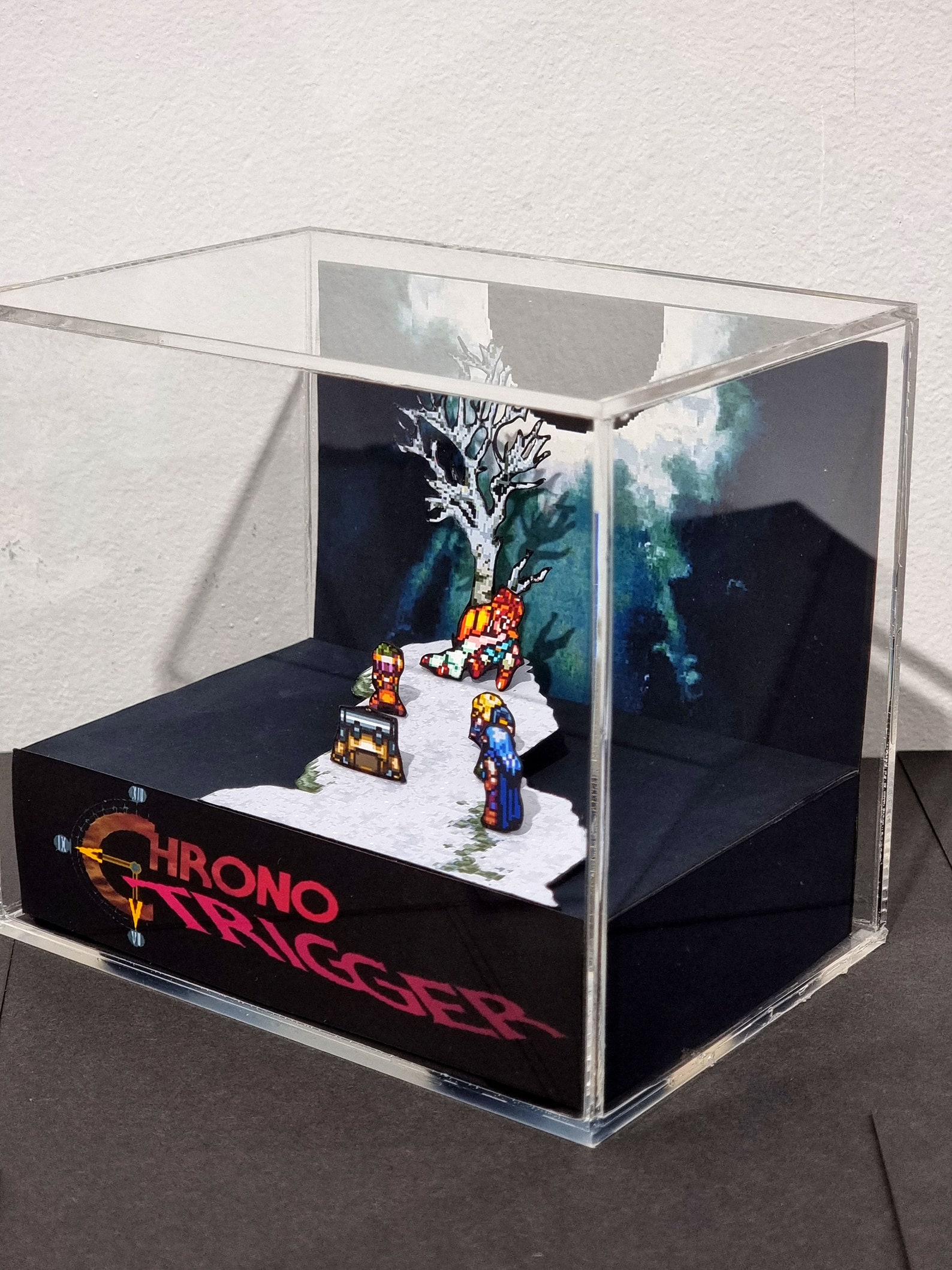 Chrono Trigger Cube Diorama - 3D Videogame - Gift for Gamer - Shadow ...