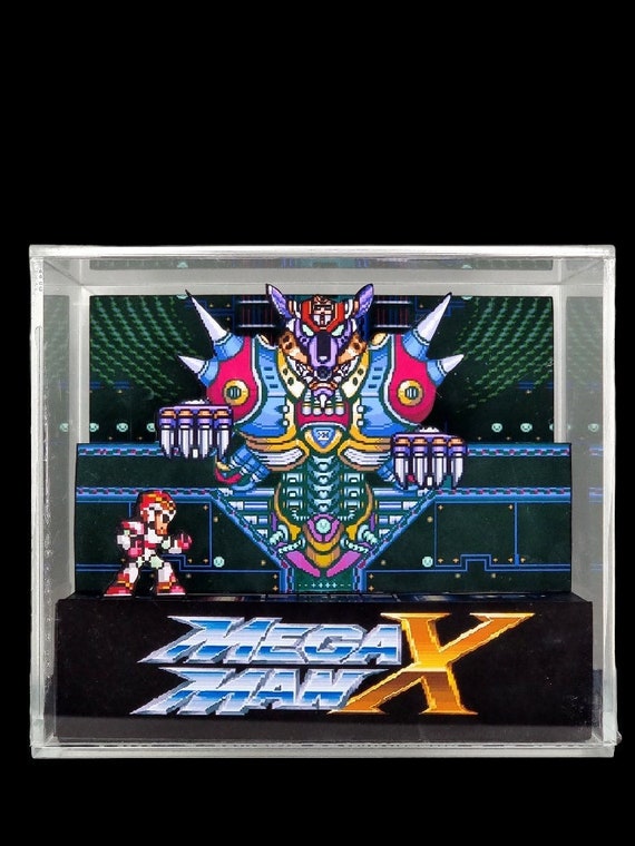Mega Man X Cube Diorama 3D Videogame Gift for Gamer | Etsy