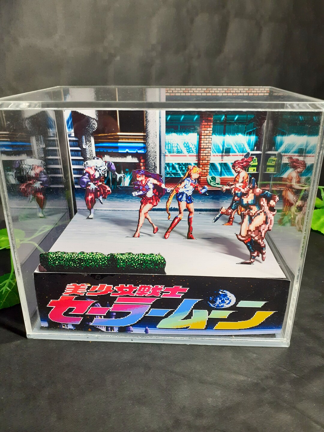 Pretty Soldier Sailor Moon Cube Diorama 3d Video Game Gift - Etsy