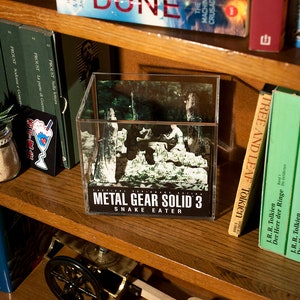 Metal Gear Solid 3 Cube Diorama - 3D Videogame - Gift for Gamer ...