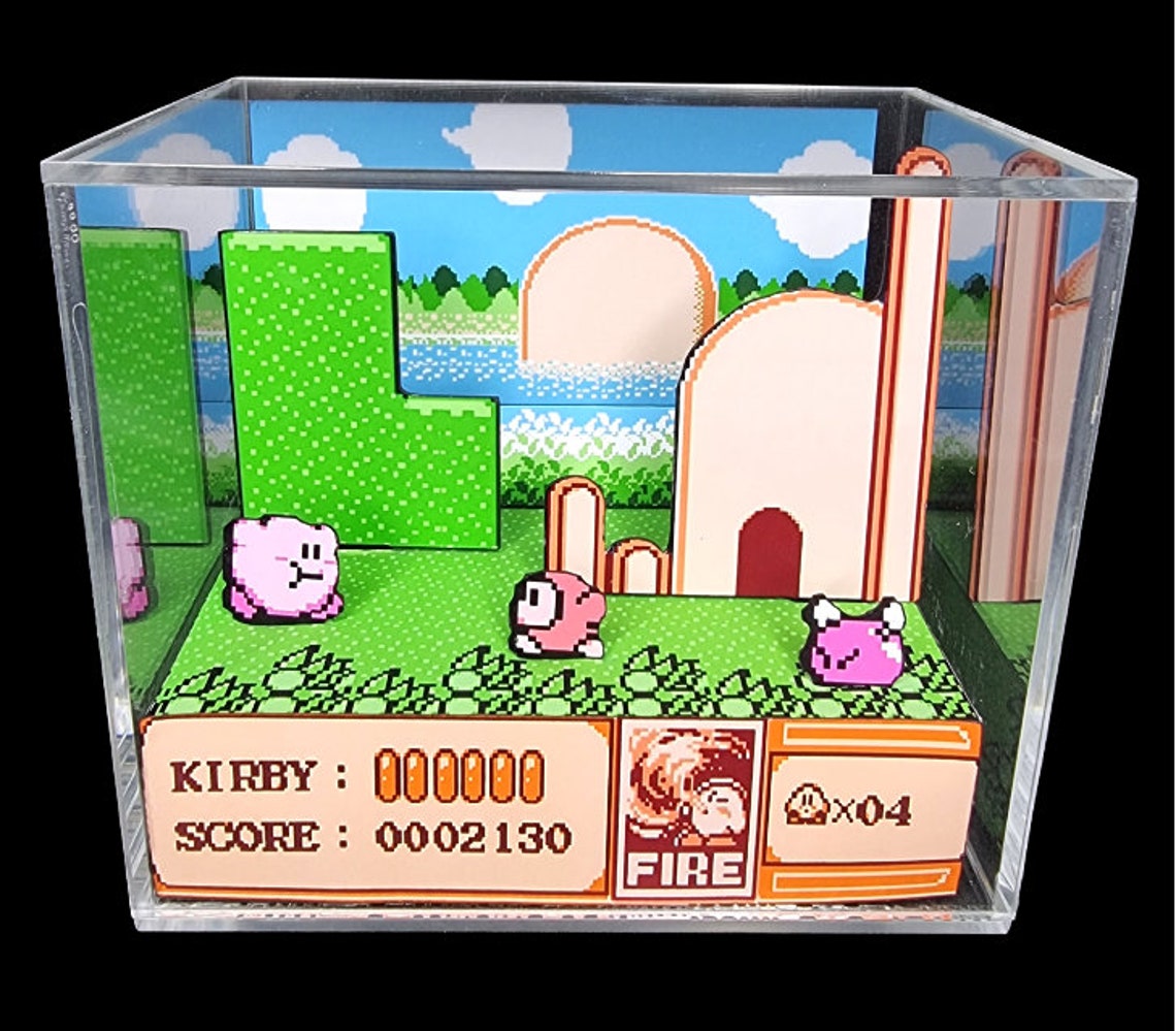 Kirby's Adventure Cube Diorama - Etsy
