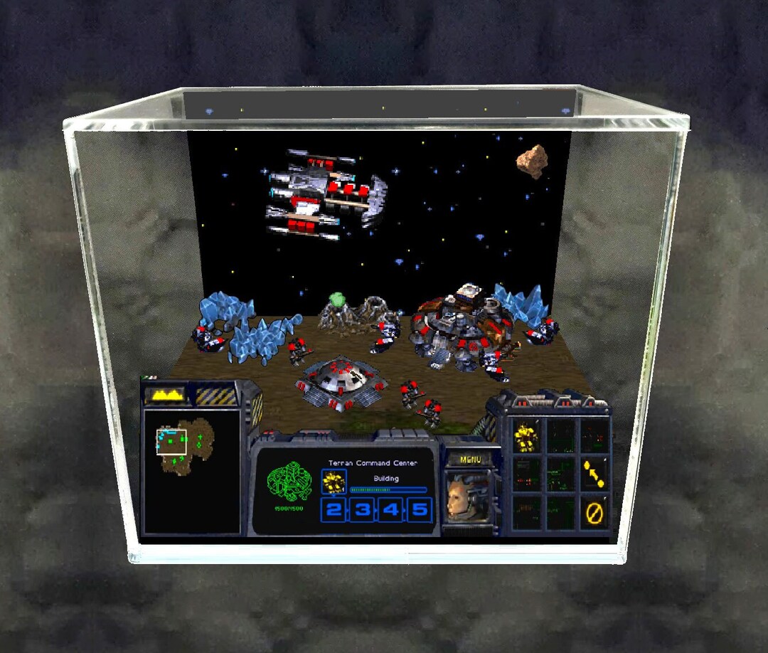 Starcraft 3D Videogame Gift for Gamer Shadow Box Miniature - Etsy