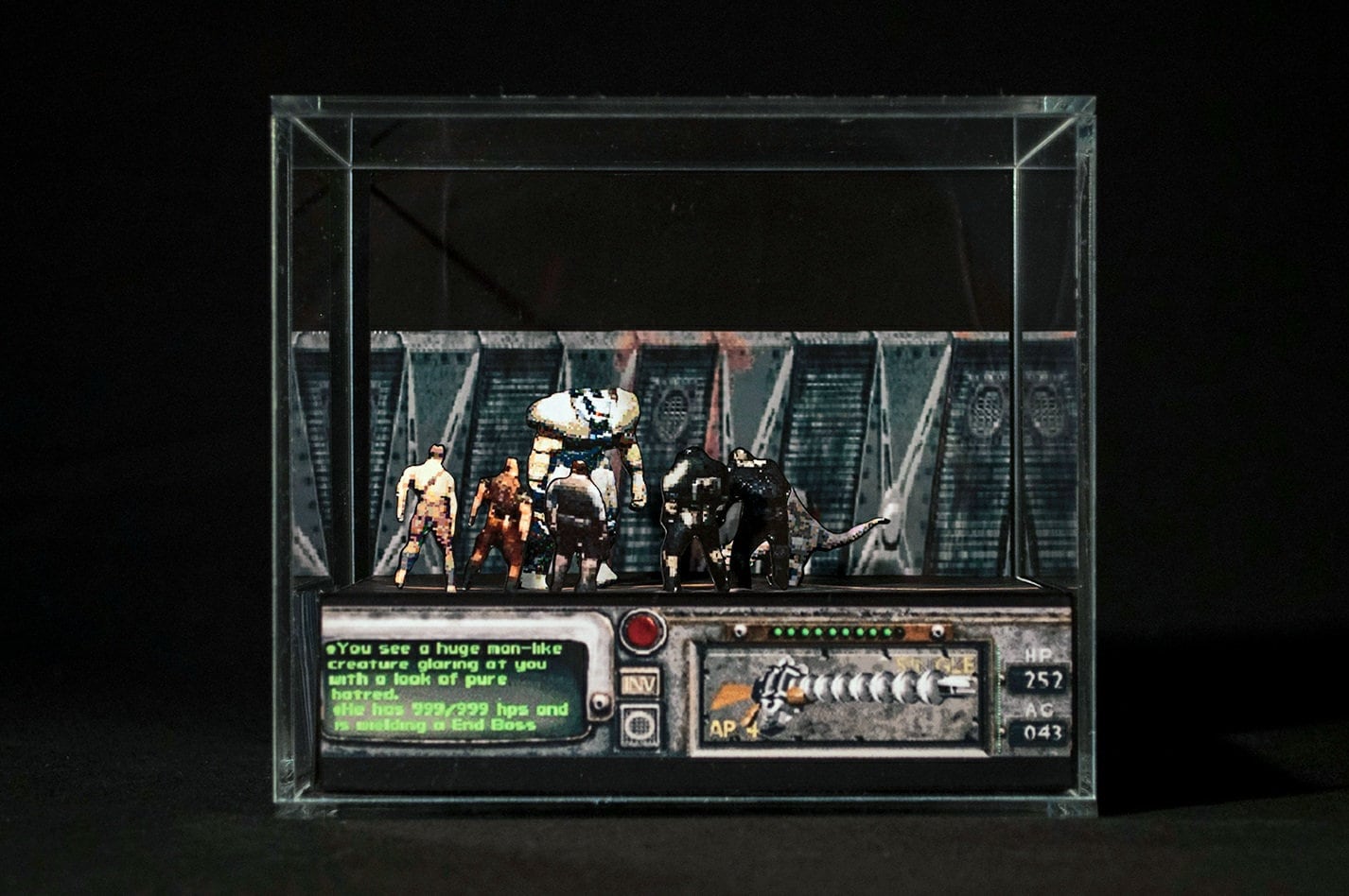 Fallout 2 Cube Diorama - 3D Videogame - Gift for Gamer - Shadow Box ...