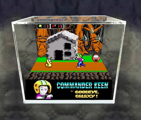 Commander Keen Cube Diorama 3D Videogame Gift for Gamer - Etsy