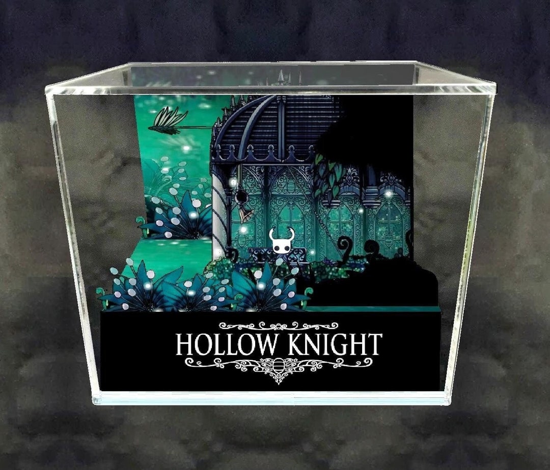 Hollow Knight Cube Diorama - 3D Videogame - Gift for Gamer - Shadow Box ...