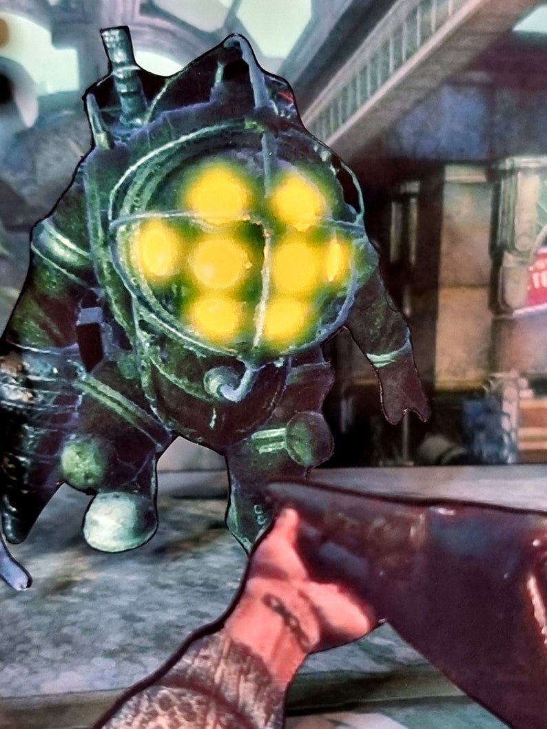 Bioshock Cube Diorama 3D Videogame Gift for Gamer Shadow - Etsy