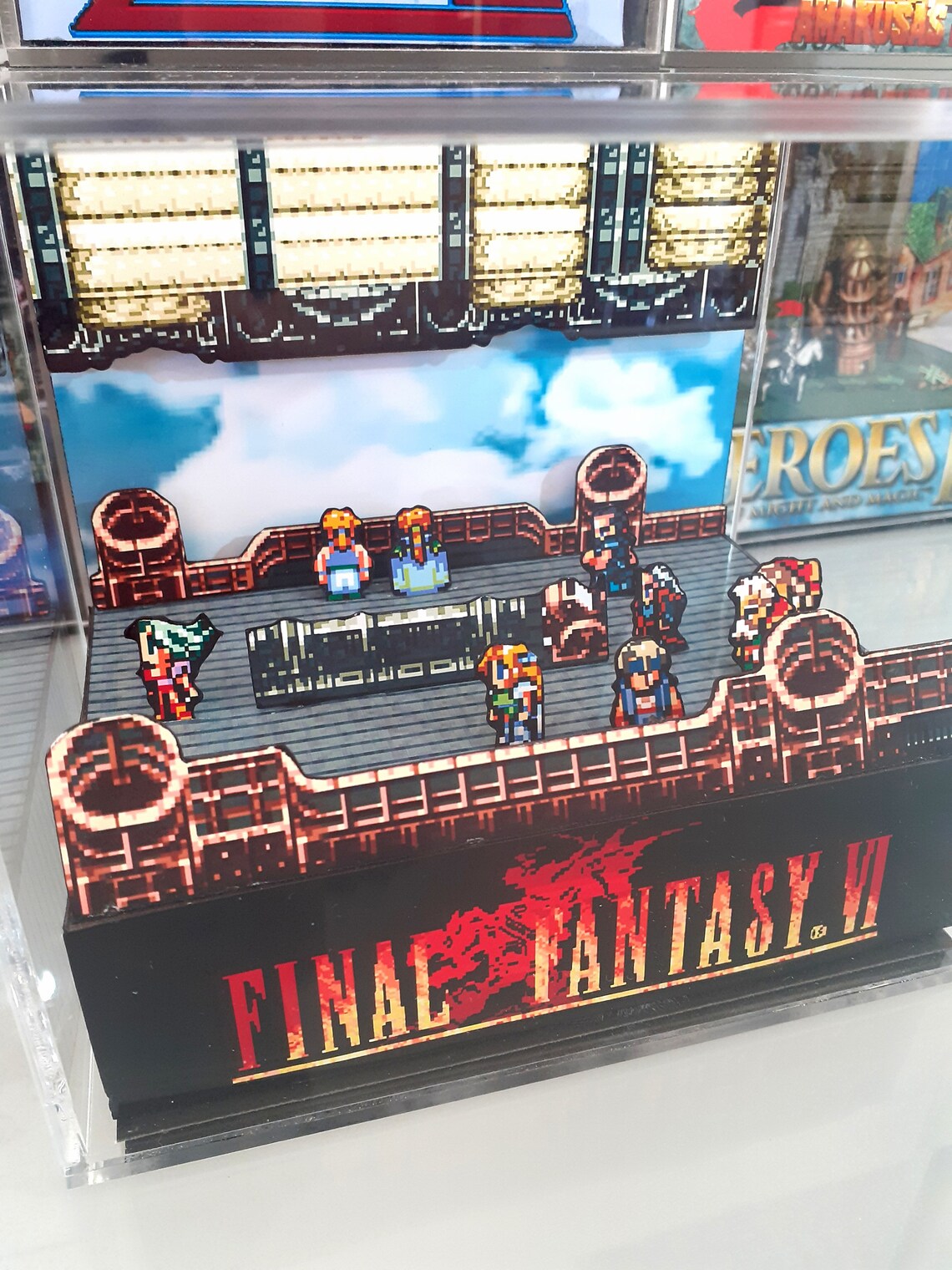 Final Fantasy VI Cube Diorama 3D Videogame Gift for Gamer | Etsy