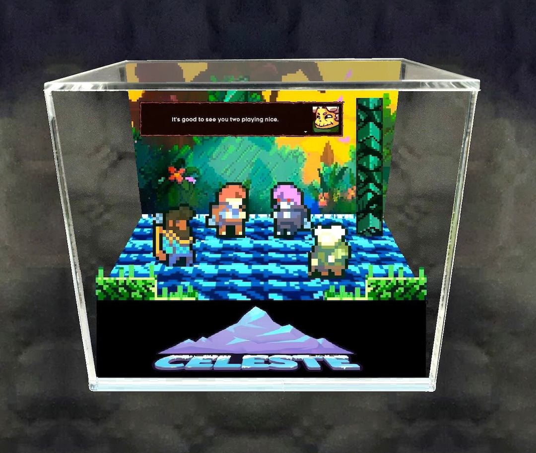 Celeste Cube Diorama - 3D Videogame - Gift for Gamer - Shadow Box - Miniature - Etsy