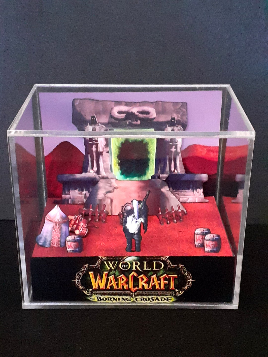 World of Warcraft Cube Diorama - 3D Videogame - Gift for Gamer - Shadow ...