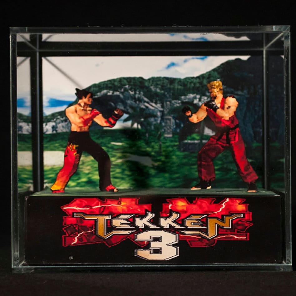 Tekken 3 Cube Diorama - 3D Videogame - Gift for Gamer - Shadow Box ...