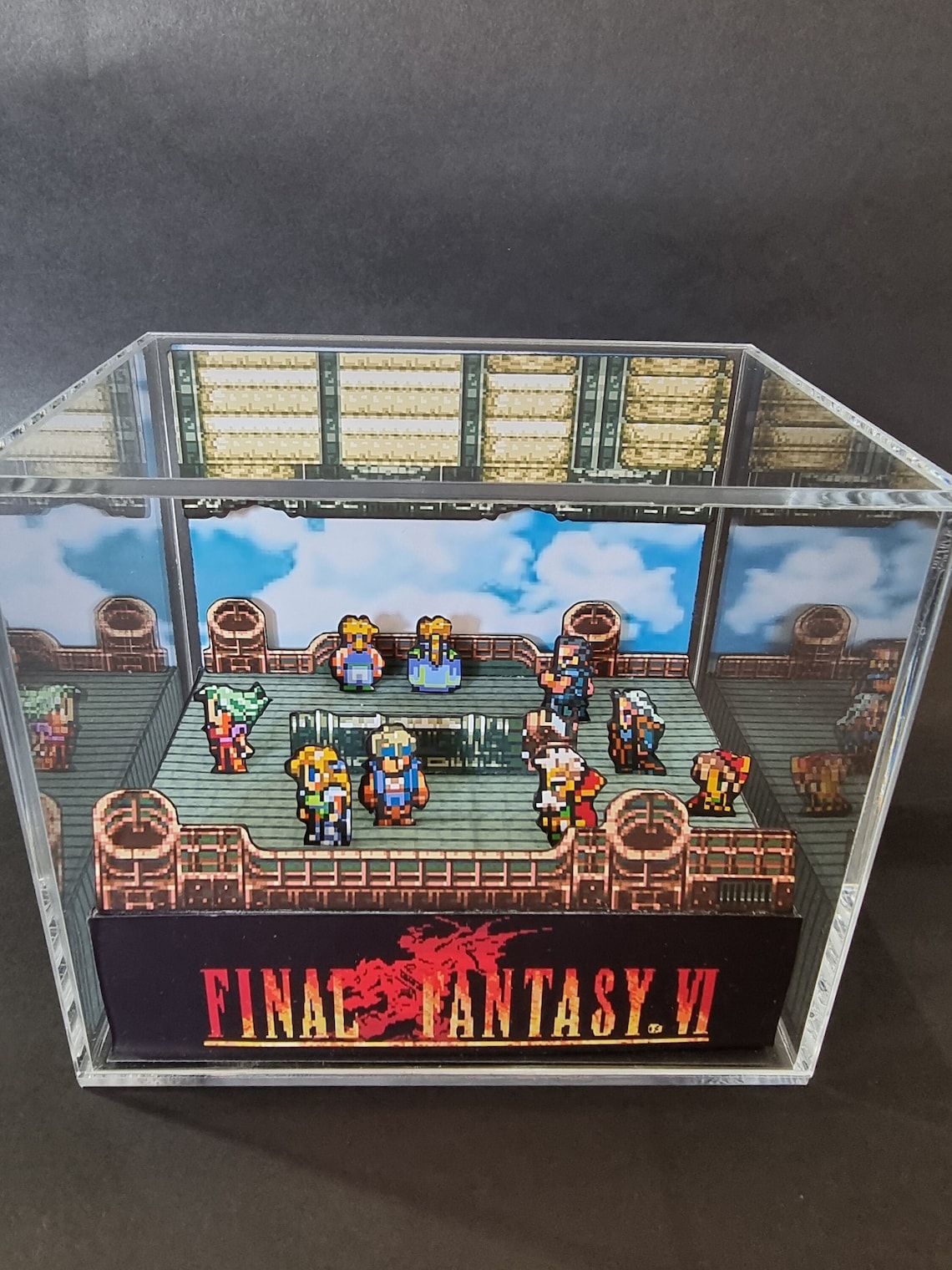 Final Fantasy VI Cube Diorama 3D Videogame Gift for Gamer | Etsy