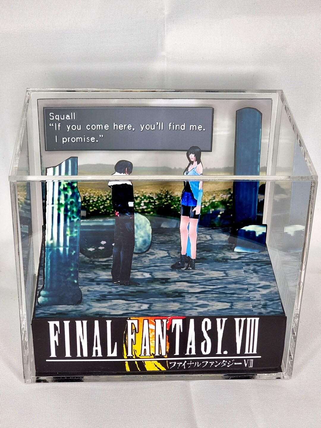 Final Fantasy VIII Cube Diorama -3D Videogame - Gift for Gamer - Shadow ...