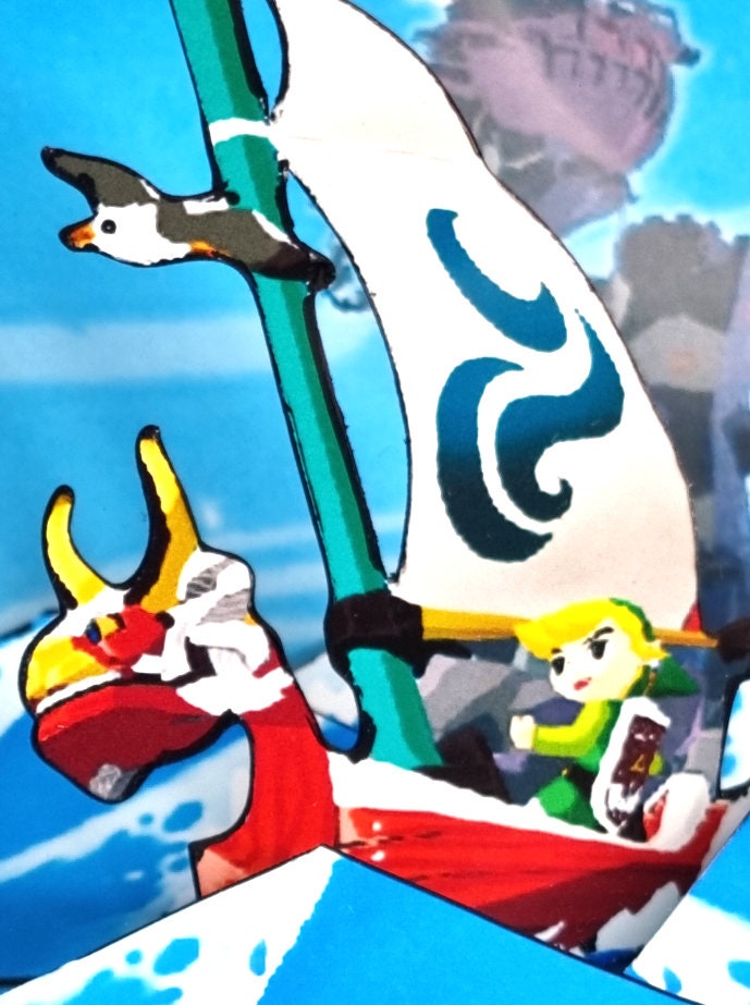 Zelda Wind Waker Cube Diorama 3D Videogame Gift for Gamer - Etsy