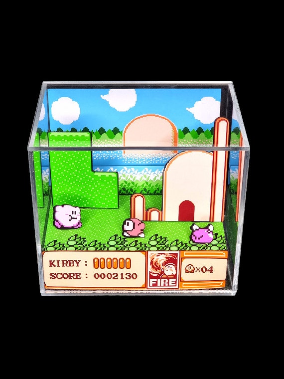 Kirby's Adventure Cube Diorama | Etsy