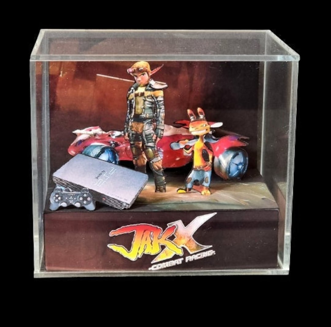 Jak X Combat Racing Cube Diorama - 3D Videogame - Gift for Gamer ...