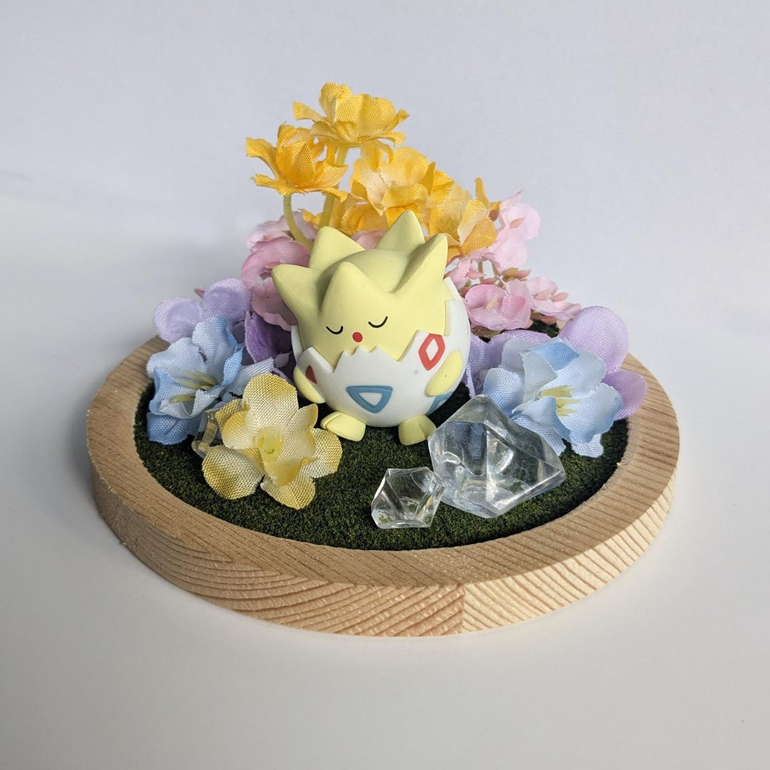 Togepi Among the Flowers Diorama OOAK - Etsy