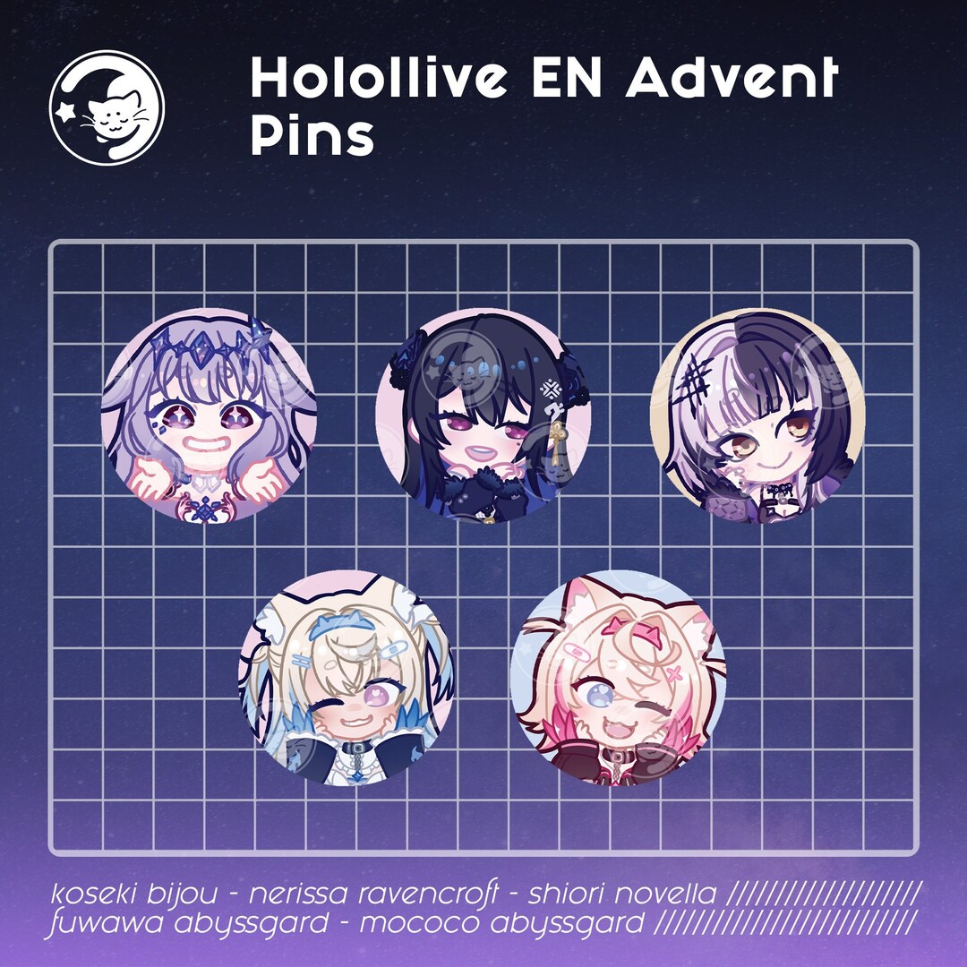 Hololive EN Advent Buttons (1.5") - Etsy
